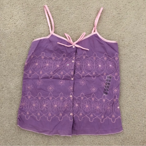 Limited Too | Shirts & Tops | Cotton Embroidered Tank Top | Poshmark
